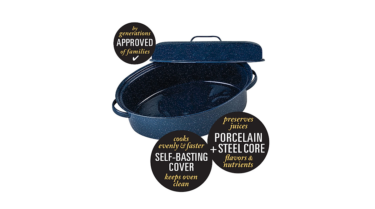 Buy Granite Ware Large Covered Oval Roasting Pan - 18"