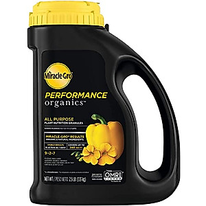 Miracle Gro 3003510 2.5 Lb Performance Organics All Purpose Plant Nutrition Granules 9-2-7