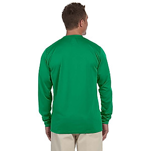 Augusta Sportswear Mens Wicking Long Sleeve T-shirt, Kelly, Large US