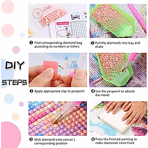 5D Diamond Painting Kits Full Drill Little Angel Crystal Rhinestone Embroidery Art for Home Wall Decor, Diamond Art Paintings 8x12 Inch