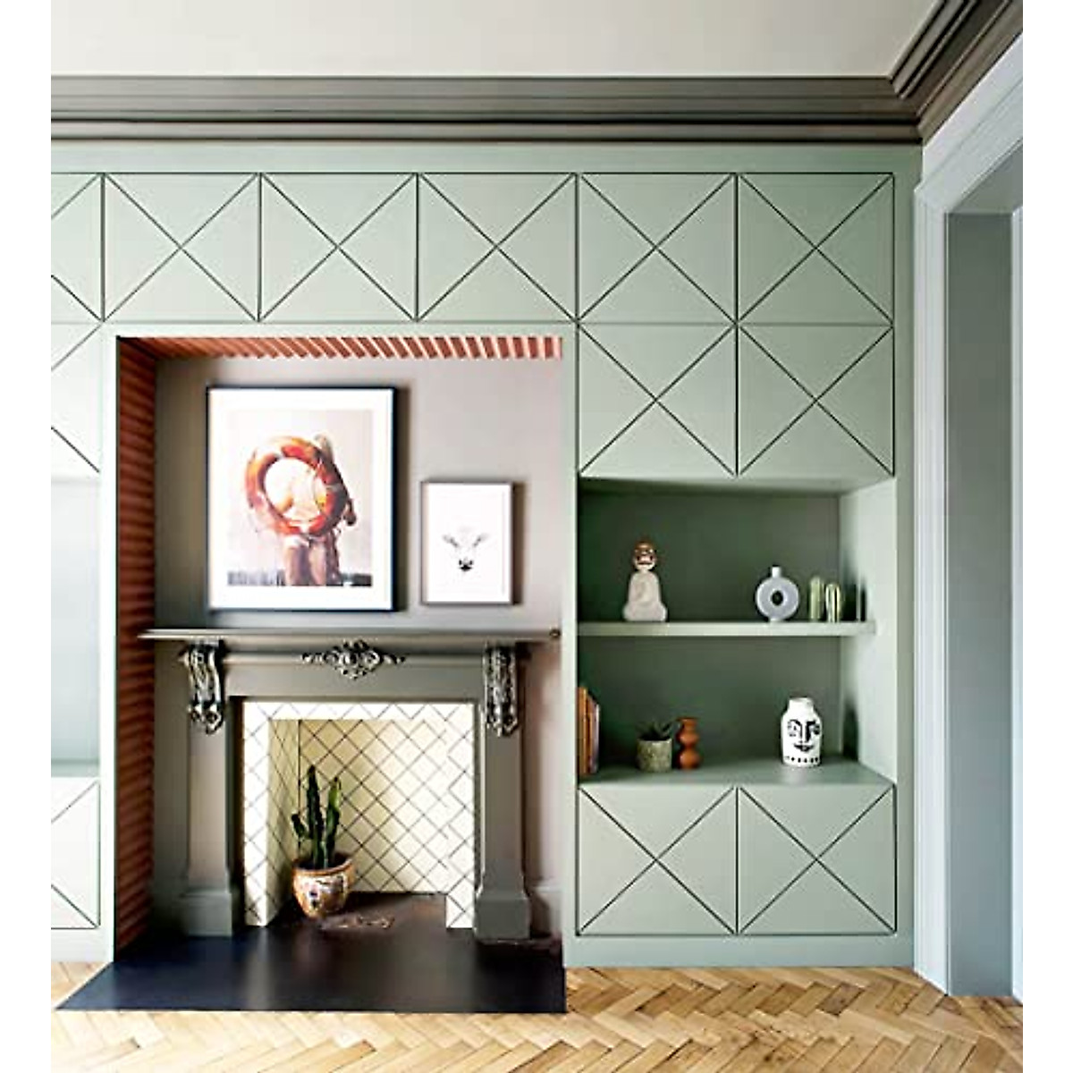 Dimoon Wallpaper78.7 x17.7 Green Peel and Stick Wallpaper Light Green Contact Paper Solid Pure Green Self Adhesive Wallpaper Removable Wallpaper Green Wall Paper Textured Shelf Drawer Vinyl Roll