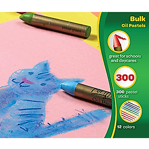 Crayola Oil Pastels Classpack, School Supplies, Water Soluble, 12 Assorted Colors, 300Count