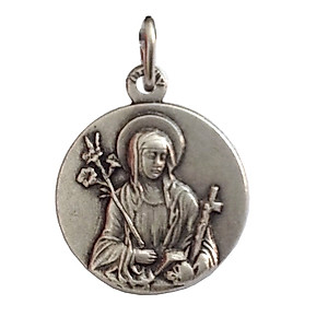 I G J Saint Catherine from Siena Silver Medal - The Patron Saints Medals