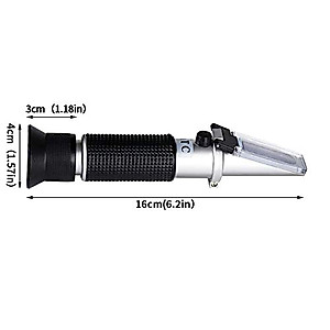 AIHG Hand Held Refractometer,Portable 0~32% Brix Meter Refractometer for Food Fruit Beverages Beer Wine Sugar Content Test
