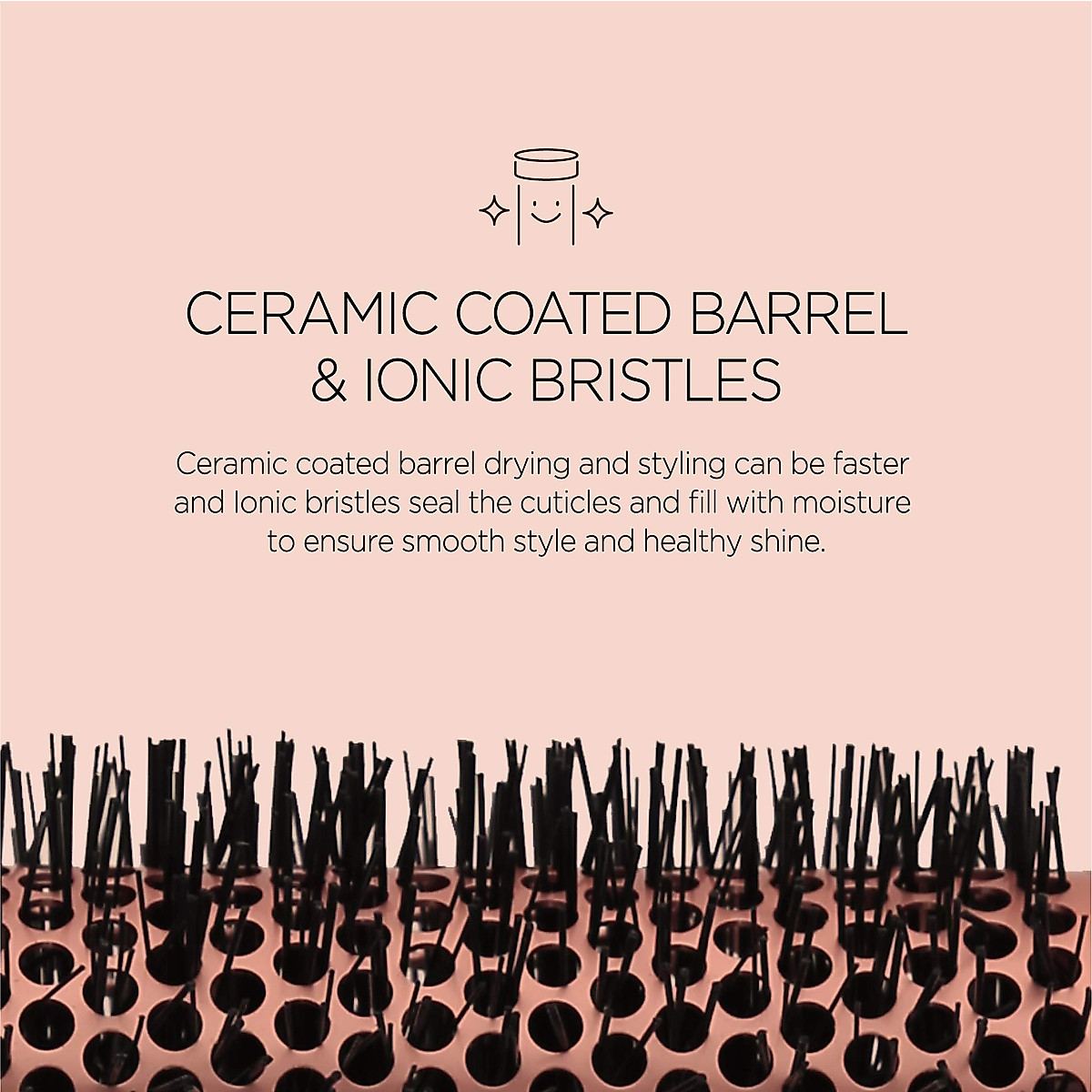 F3 Systems Magic Curling Thermal Brush(1.7 Inch), Cut Drying Time,Self-Standing Round Quick Styling Brush, Great Blowout, Ceramic Coated/Ionic Thermal Barrel,Blowout Volume, Wave Styler