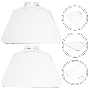 Angoily 2pcs Bench Grinder Eye Shield, 304 Stainless Steel Grinder Shield Angle Grinder Protective Cover for Bench Type 125/150 Grinders