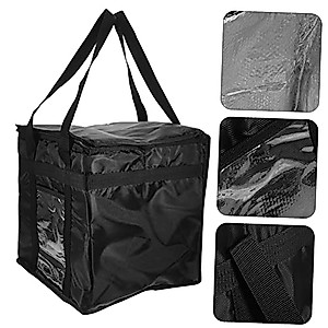 VINTORKY Thermal Insulation Bag Food Carrying Bag Insulated Cake Tote Bags Insulated Cooler Bags Beverages Carrier Bag Cooler with Cover Foldable Shopping Bag Freezer Oxford Cloth