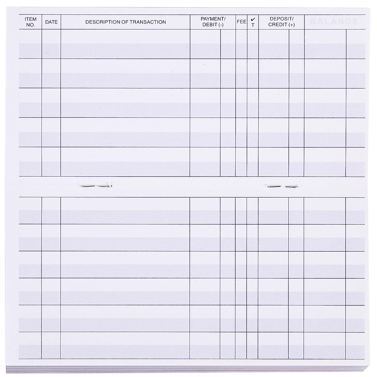 24PCS Larger Lines Check registers for Personal Checkbook