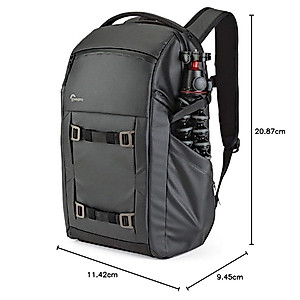 Lowepro Freeline Camera Backpack 350 AW, Black. Versatile Daypack Designed for Travel, Photographers and videographers. for DSLR, Mirrorless, Laptops, Bridge, CSC, Lenses and Travel Gear.