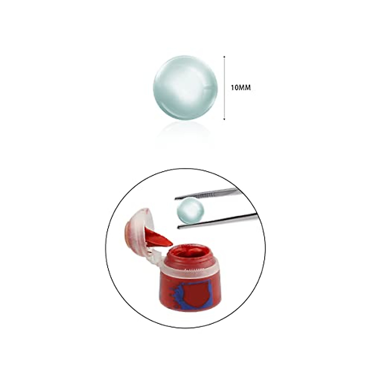 Jucoci Acrylic Paint Mixing Balls Paint Mixing Tools for Acrylic Paints(Glass 10mm)