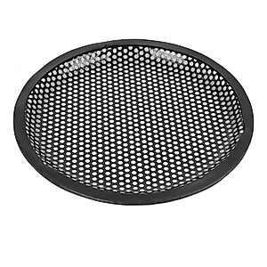 X AUTOHAUX 8 Inch Car Audio Speaker Sub Woofer Subwoofer Metal Black Waffle Grill Cover Protector Universal