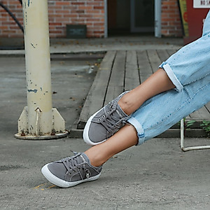 JENN ARDOR Women’s Fashion Sneakers Slip On Shoes Women Sneakers Canvas Shoes Womens Tennis Comfortable Walking Flats for Womens Casual Shoes