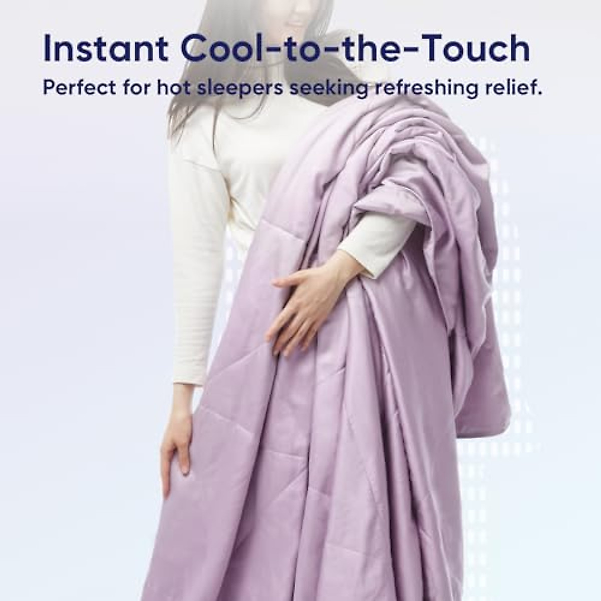 Vesta Washable Silk Lightweight Comforter, Cooling Blanket for Hot Sleepers, 100% Long Staple Mulberry Silk, Moisture & Thermal Control for Summer Use, Queen Size, Zen Purple