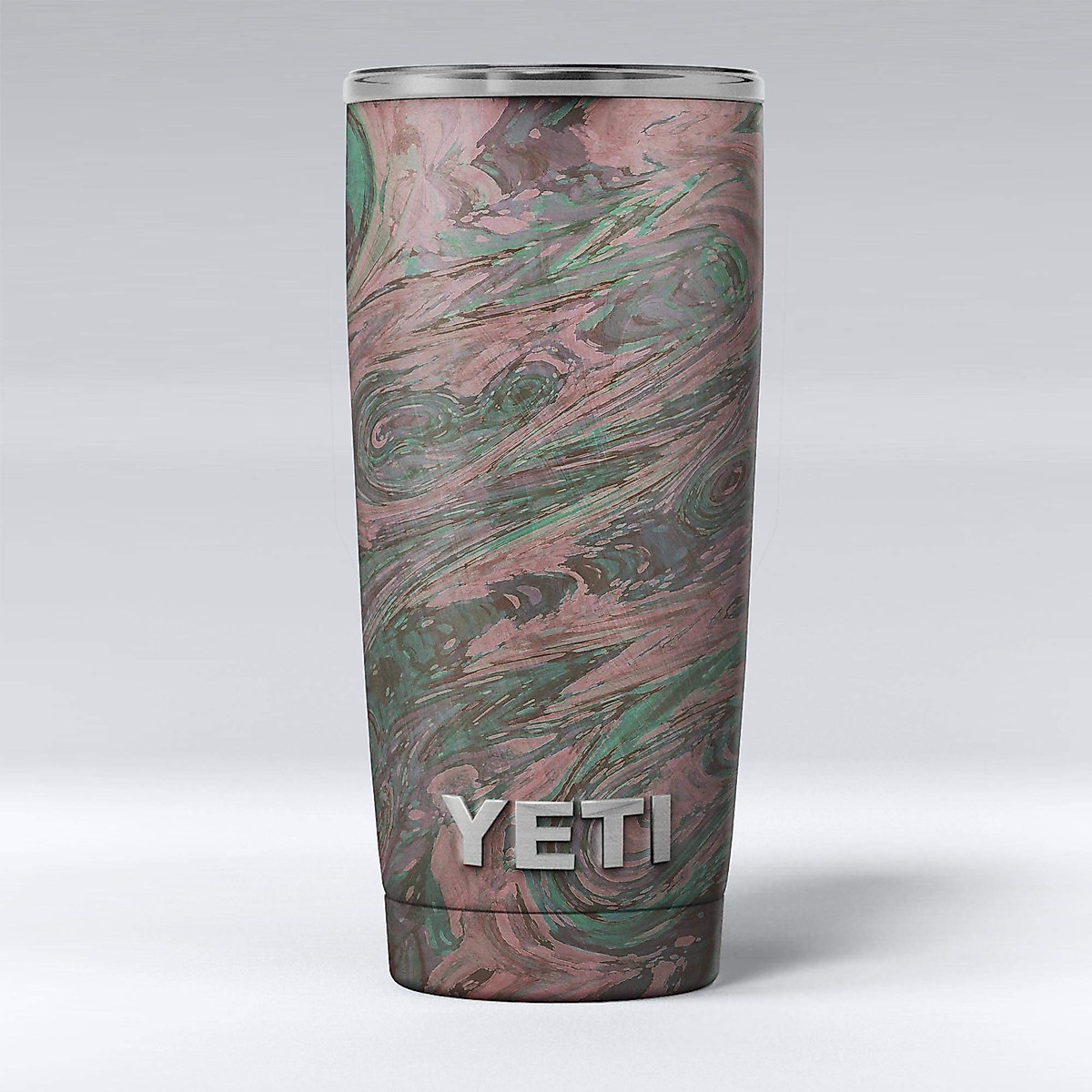 Design Skinz Green Slate Marble Surface V46 - Skin Decal Vinyl Wrap Kit Compatible with The Yeti Rambler Cooler Tumbler Cups
