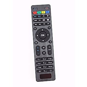 Infomir MAG 254/255 Remote Control for Streaming Media Player Multipurpose Replacement Part Linux System OTT IPTV Set Top Box, Black