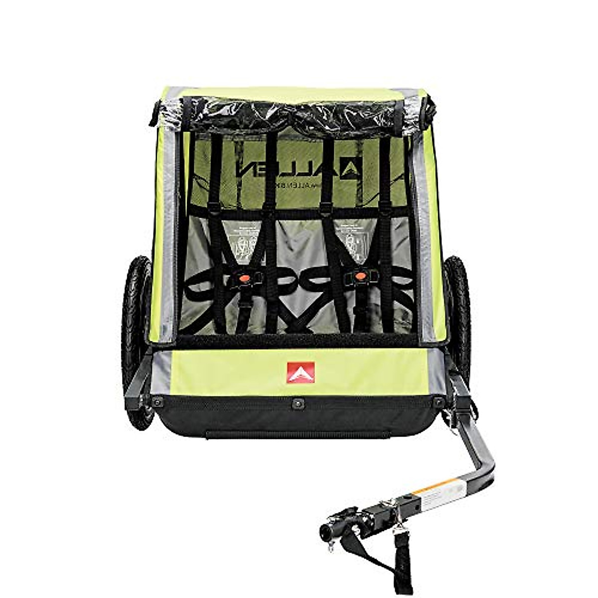 Allen Sports Hi-Viz 2-Child Bicycle Trailer, Model ET2-G, Green