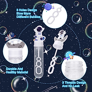 Space Party Favors Astronaut Bubble Wands for Kids Outer Space Themed Galaxy Planet Birthday Party Supplies Goody Bag Fillers Stuffers Bubble Toy 24 pcs