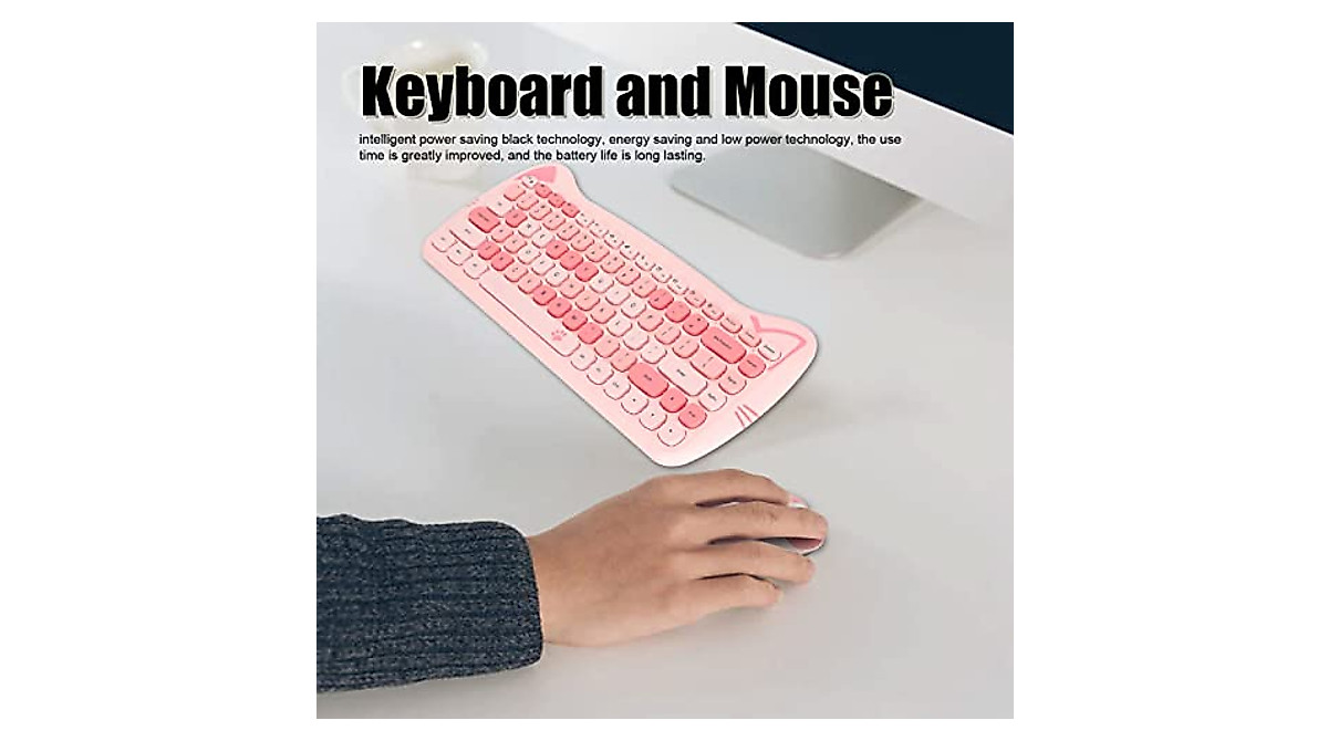 Colorful Wireless Keyboard Mouse Combo for Windows and Mac