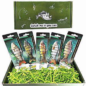 Fishing Lures Gift Box - Mystery Tackle Box - Freshwater & Saltwater Fishing Lures, Gifts for Men who Loves Fishing