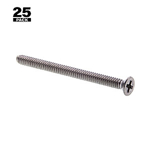 Prime-Line 9000415 Machine Screws, Flat Head, Phillips Drive, #4-40 X 1-1/2 in (25 Pack)