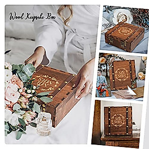 AW BRIDAL Keepsake Box With Lids Wedding Memory Box Wood Storage Box Anniversary Engagement Gifts for Couples Bridal Shower Gifts Birthday Gifts