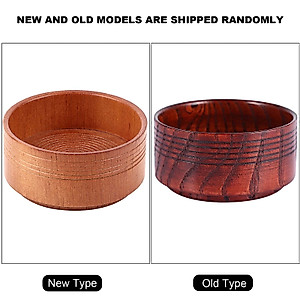 FILFEEL Shaving Bowl, Wooden Shaving Soap Bowl Cup Mug Tool For Man Shaver Cleansing Foam Round