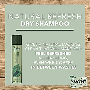 Suave Professionals Natural Refresh Dry Shampoo 4.3 oz, Pack of 12