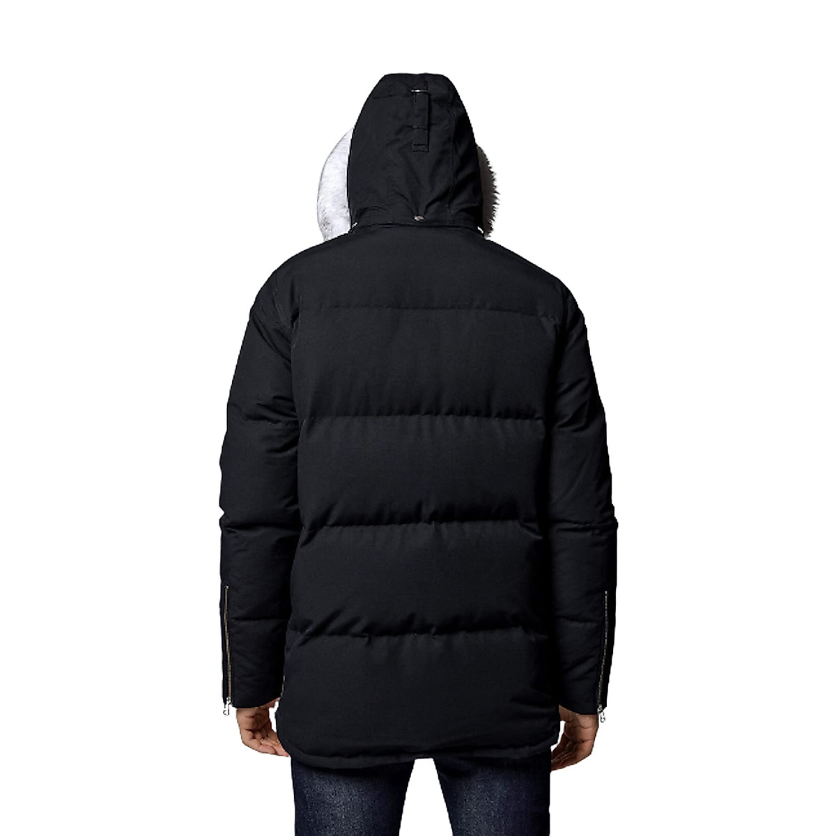 Moose Knuckles Men's Down 3/4 Jacket, Black/White, Small