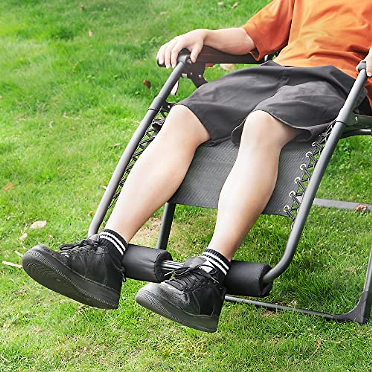 UNEEDE Zero Gravity Chair Cushion for Foot Rest, Universal Oversized Folding Loungers Recliners Foot Cushion, Footrest Padding for Patio Lawn Outdoor Chair, Anti Gravity Chair Accessory for Tall User