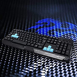 UniFire V60 Waterproof 2.4G Wireless Gaming Keyboard with Mouse DPI Control For DESKTOP PC Laptop Wireless Keyboard Mouse Combos (black)