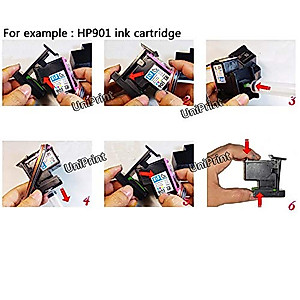 Ink Cartridge Clamp Pumping Refill Tool Compatible for HP 21 22 60 61 56 57 74 75 901 121 300 PG40 67XL 662XL 664XL 60XL 61XL 62XL 63XL 64XL 65XL 92XL 94XL 901XL