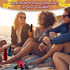 24 Pcs Beer Bottle Sleeves Bottle Insulators Can Cooler Sleeves Neoprene Zip up Can Covers Multicolor Thick Bottles Sleeves with Stitched Fabric Edges Enclosed Bottom for Summer Parties