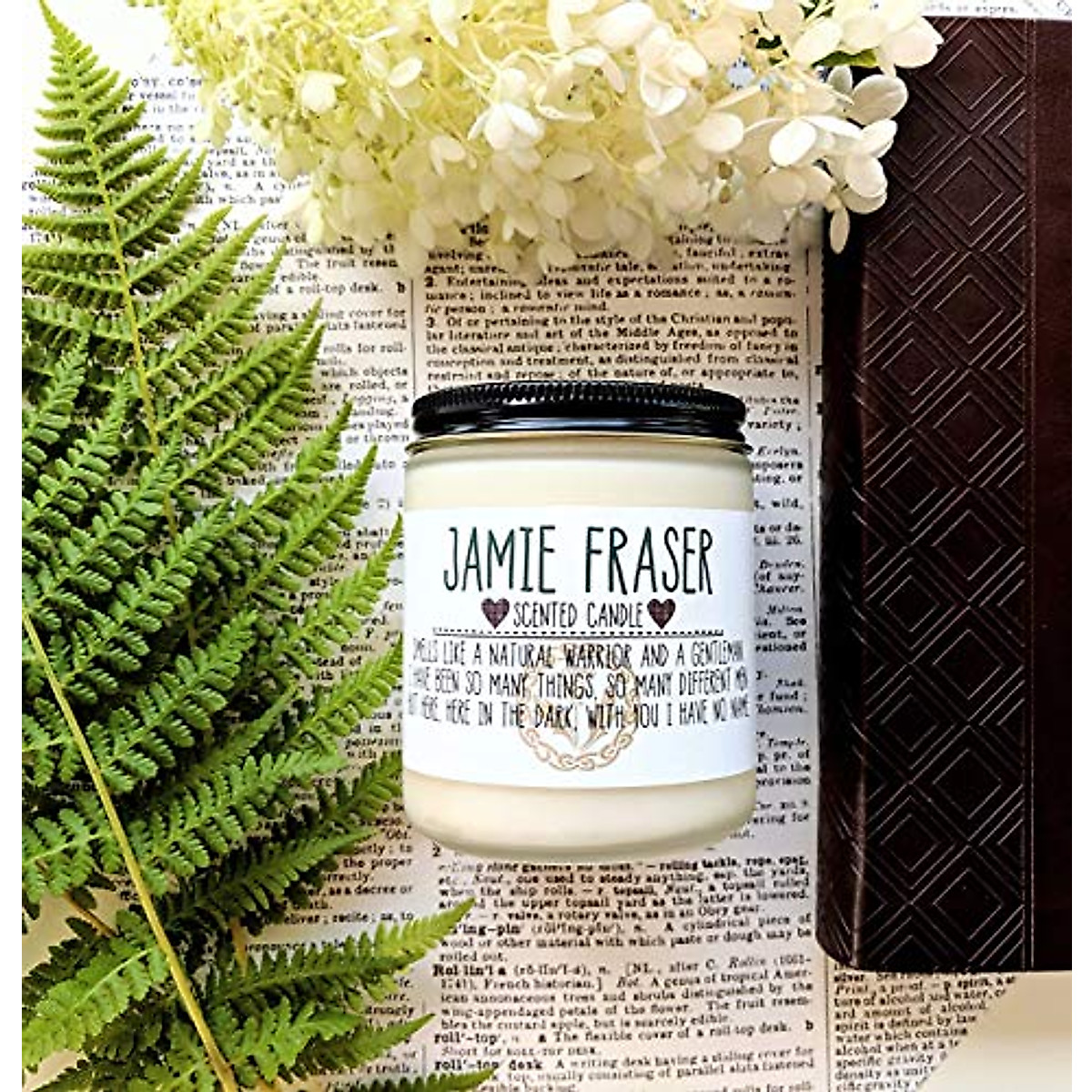 Jamie Fraser Candle Outlander Gift Bookish Candle Gift for Book Lover Sassenach