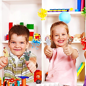 20PCS Finger Puppets - Finger Puppets for Toddlers 1-3 with Storytelling and Playtime Fairy Tales with Mini Stuffed Animals Plush Cartoon Puppet Theater Puppets for Kids, 3 inches