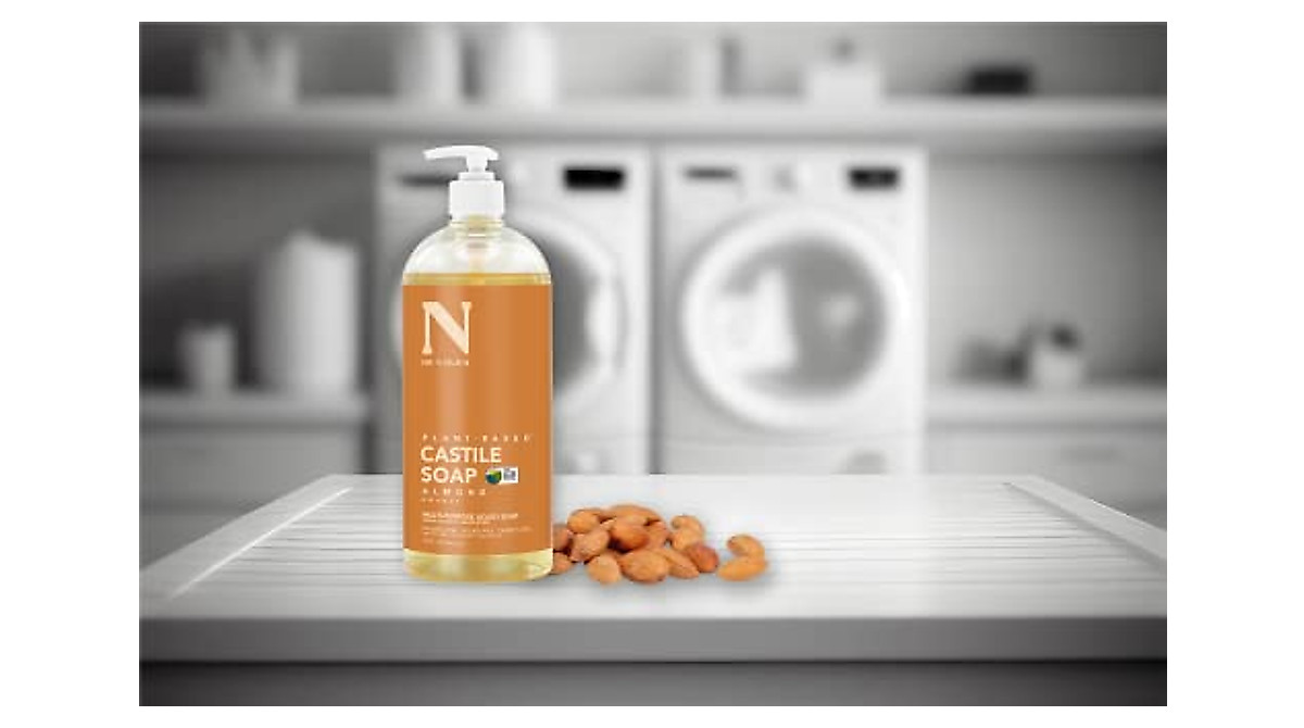 Dr. Natural Almond Castile Liquid Soap - Gentle & Eco-Friendly