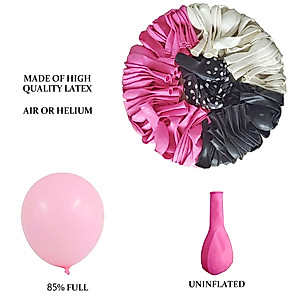 HYOWCHI Panda Party Supplies - 133 Pcs Panda Birthday Party Decorations Balloon Garland Arch, Black White Pink Theme Panda Party Decorations Balloon Arch For 1st 2nd 3rd 4th Birthday & Baby Shower