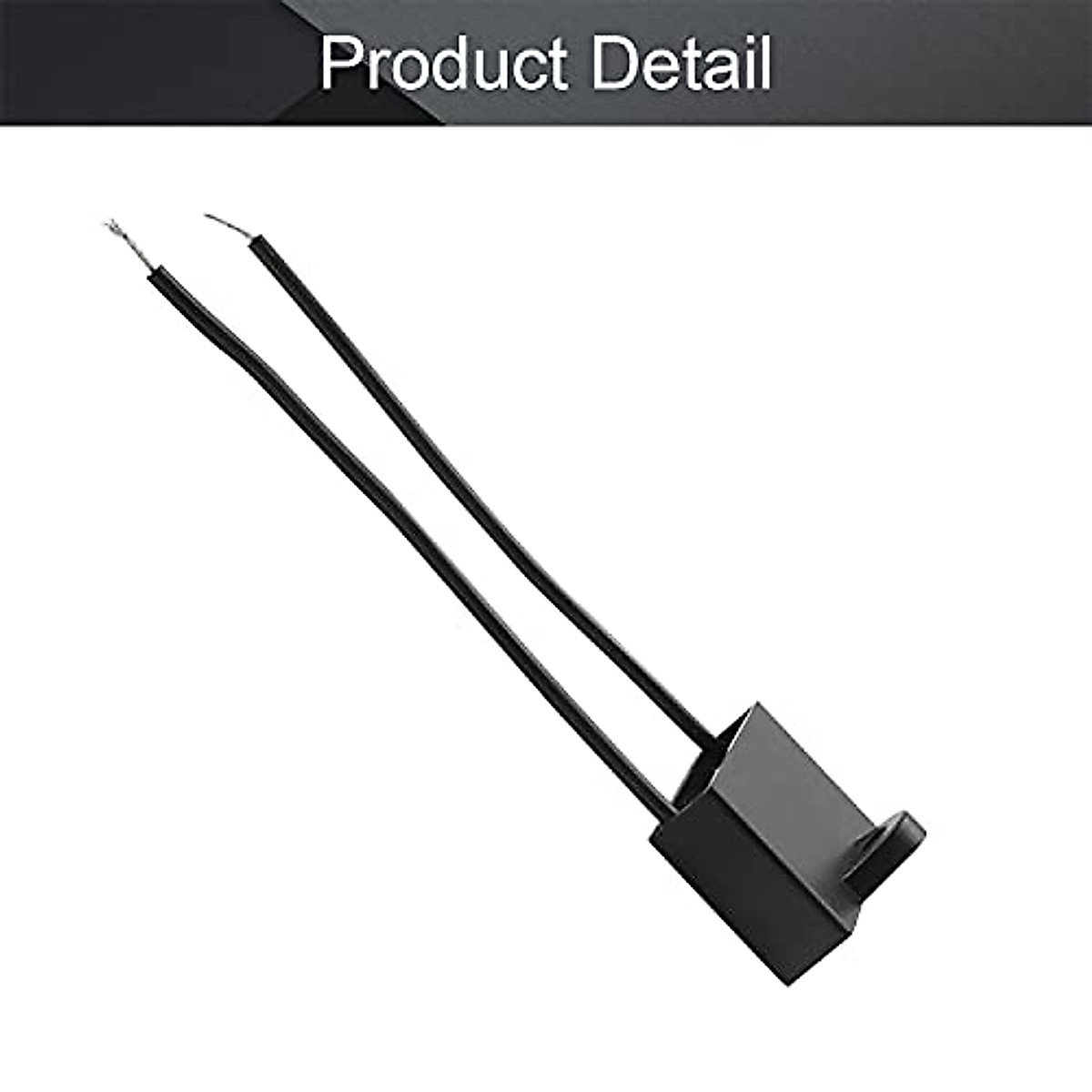 Fielect 2pcs CBB61 Run Capacitor 450V AC 1uF 2 Wires Metallized Polypropylene Film Capacitors for Ceiling Fan