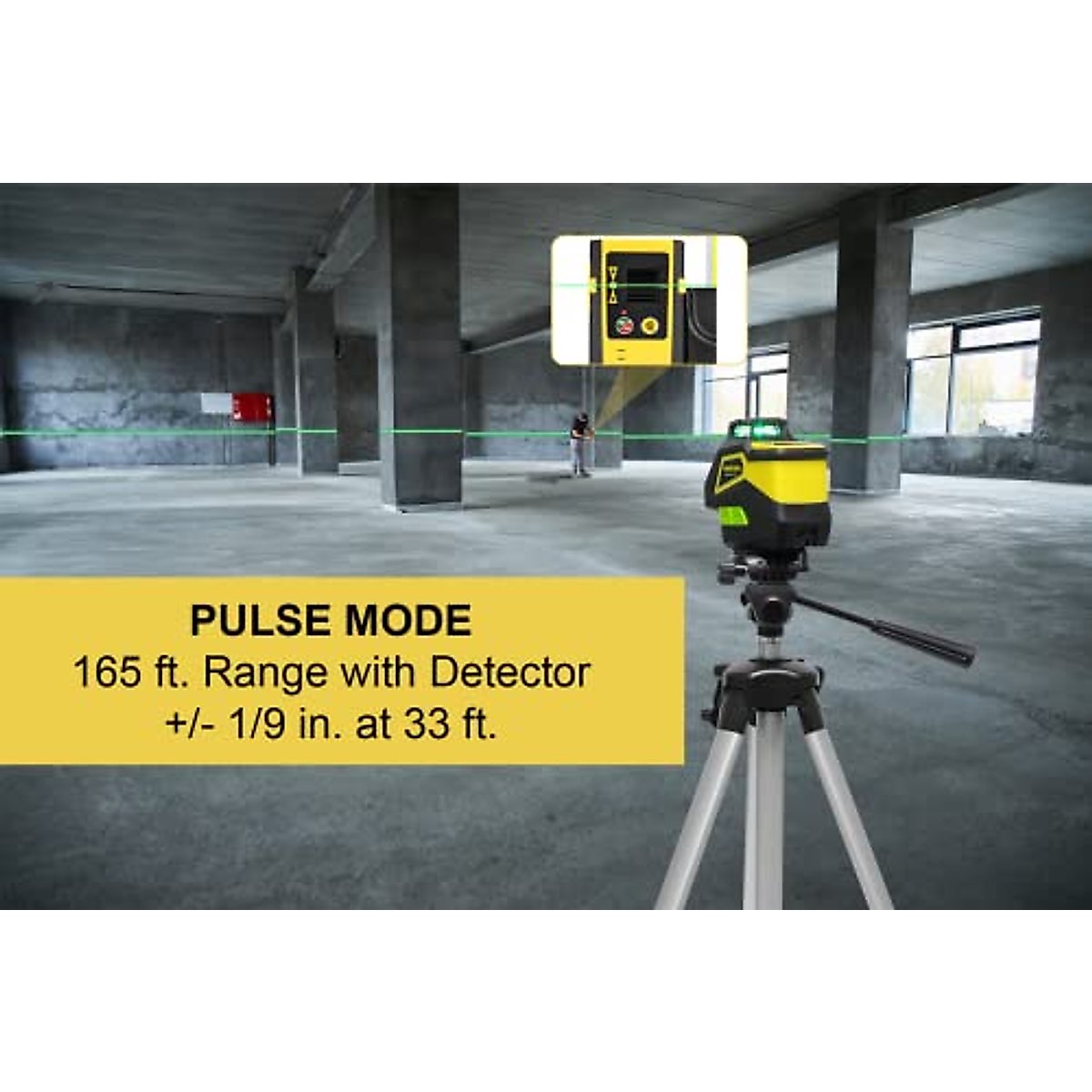 Firecore 360° Self Leveling Laser Level with Tripod, Green Cross Line Laser Level with Plumb Dots Laser Tool and Adjustable Brightness Technology - Magnetic Bracket&Carry Pouch Included