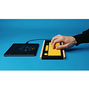 Keys Pad Accessory for J-Play MIDI controller - 17 Keys and Effect Zone, Dedicated Musical App Included, Plug & Play Music instrument Water Edition