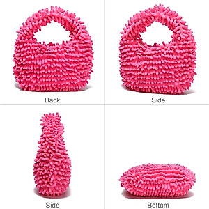 CATMICOO Y2K Fuzzy Purse, Fluffy Tote Bag, Cute Plush Purse for Women