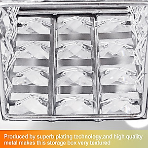 Miaowater Makeup Brush Holder Organizer Cosmetic Brushes Storage Eyeliners Eyebrow Pencil Container Cup (Silver Square)