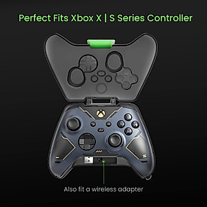 tomtoc Protective Case for Xbox Series X/S Controller, Hard Shell Joystick Protector for Microsoft Xbox Core Wireless Controller Remote, Dust-Resistant, Anti-Scratch, Shock-Proof Protection Cover