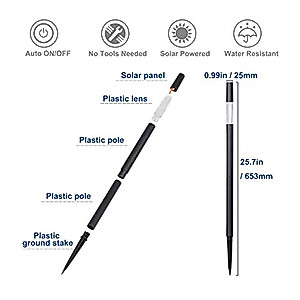 Westinghouse Solar Lights Outdoor LED Garden Path Lighting Waterproof Solar Powered Pathway Lights Decorative Landscape Lights for Garden Patio Lawn Courtyard Lane Walkway (8-Pack)