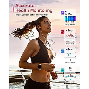 Fitpolo Smart Watch for Women, 1.8" Fitness Watch with Alexa, 100+ Sports Activity Trackers for Android iPhone(Answer/Make Call), Womens Smart Watches with Heart Rate Sleep SpO2 Monitor