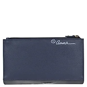 Anna by Anuschka Women's Hand Painted Leather Bi-Fold Snap Wallet, Apres Ski, One Size