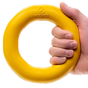 WoofBite "Indestructible Ring Dog Toy - Lifetime Replacement - Medium & Large Breed - Durable for Aggressive Chewers - Tough & Strong, Heavy Duty Natural Rubber - Fetch, Tug, & Chew - 6.5in.