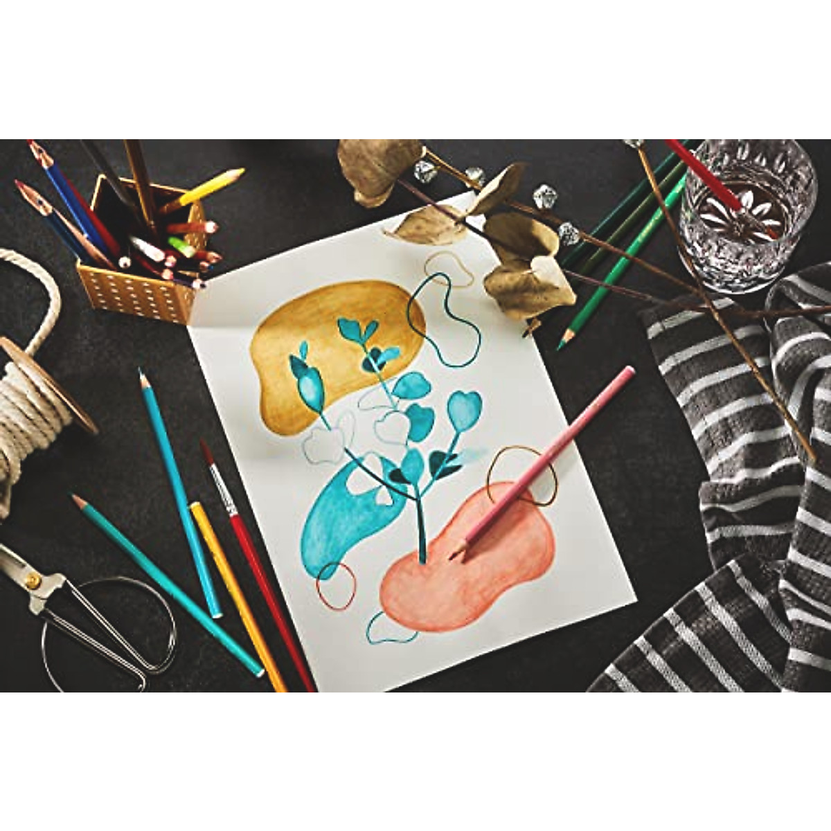 STABILO Aquacolor Colored Pencil Set, 36-Colors (1636-5)