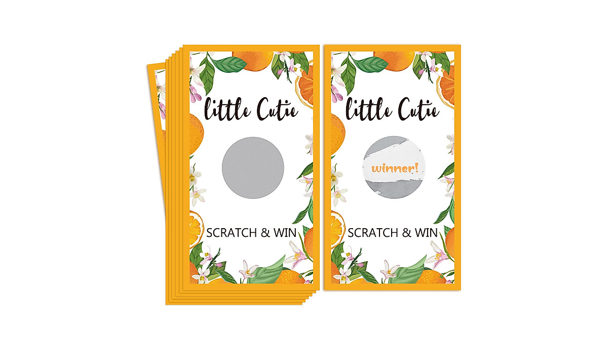 Minatee Scratch Off Cards for Baby Showers & Parties
