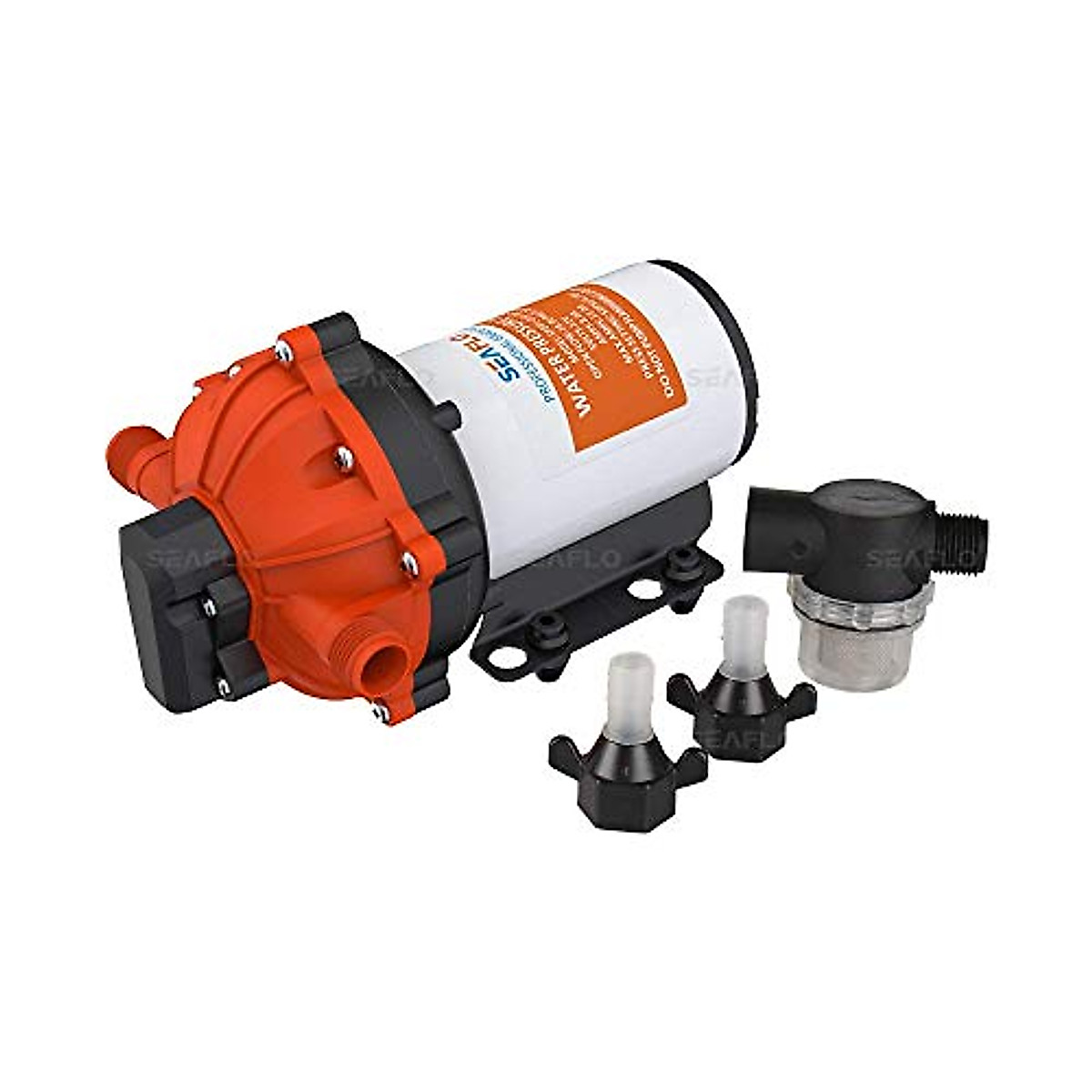 ALL NEW SEAFLO 55-Series Diaphragm Pump - 12V DC, 5.5 GPM, 60 PSI with HEAVY DUTY PRESSURE SWITCH