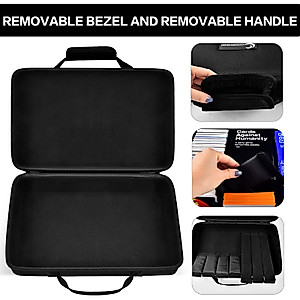 Comecase Large 3000+ Trading Card Game Holder & Organizer, Case for Baseball, Football Cards, for C.A.H, for TCG Cards and All Expansions. Storage Box with 7 Dividers and Shoulder Strap